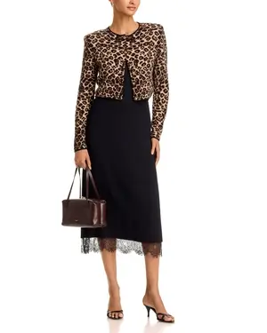 TOCCIN Indira Wool Cropped Cardigan Sweater