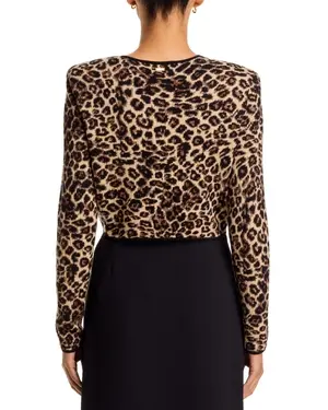 TOCCIN Indira Wool Cropped Cardigan Sweater