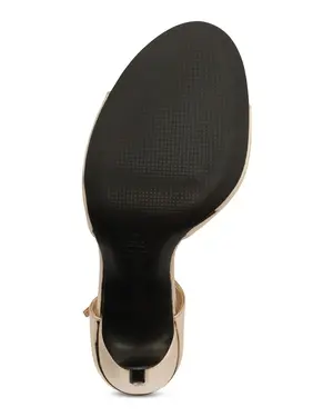 Schutz Lyra Patent Slip On Sandals - Platinum