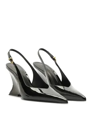 Schutz Siena Patent Buckled Slingback Pumps