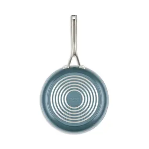KITCHENAID 2 Piece Hard Anodized Ceramic Induction Skillet Set - Blue