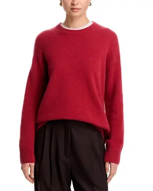 Bloomingdale'S Cashmere Drop Shoulder Crewneck Sweater Exclusive - Clay