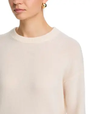 Bloomingdale'S Drop Shoulder Crewneck Sweater - Ivory
