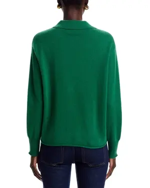 Bloomingdale'S Split Collar Polo Cashmere Sweater, Exclusive - Ivy