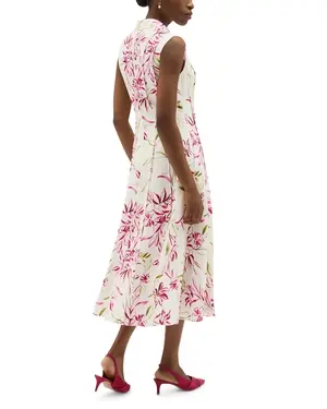 HOBBS LONDON Della Floral Midi Dress