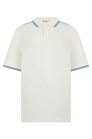Burberry Short-sleeve Polo Shirt With Contrast Trim