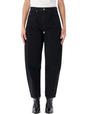 Isabel Marant Étoile Oriane Barrel-leg Jeans - Faded Black