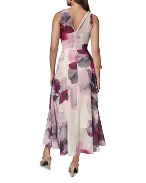 Donna Karan New York Chiffon High-low Dress - Sangria Multi