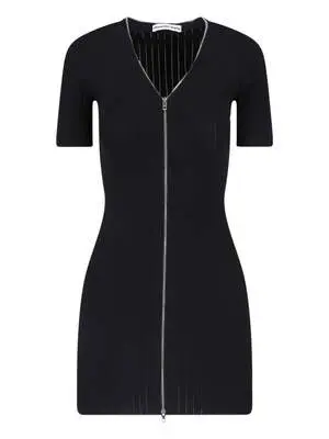Alexander Wang Sculpted Stretch Mini Dress - Black