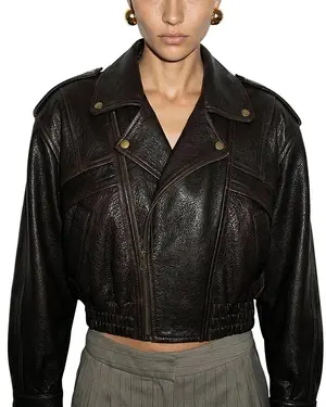 Ronny Kobo Medea Leather Moto Jacket