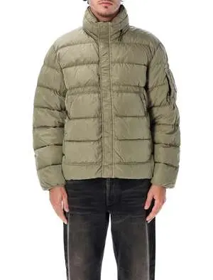 C.P. COMPANY Hooded Puffer Jacket - Fallen Rock