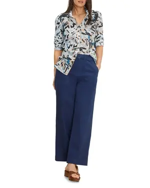 NIC+ZOE Garden Shade" Printed Crinkle Shirt