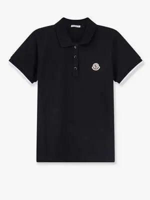 Moncler Collared Cotton Short-sleeve Top