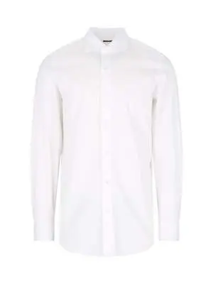 FINAMORE 1925 Finamore Finely Tailored 100% Cotton Dress Shirt White