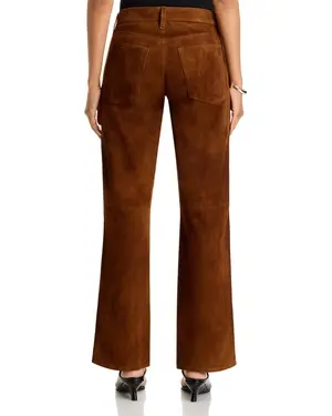 Rag & Bone Saige Suede Wide Leg Jeans