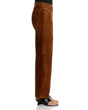 Rag & Bone Saige Suede Wide Leg Jeans