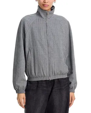 Acne Studios Plaid Bomber Jacket - Multi Grey