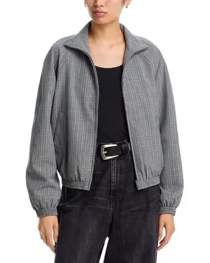 Acne Studios Plaid Bomber Jacket
