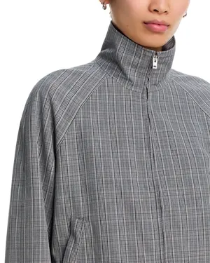 Acne Studios Plaid Bomber Jacket