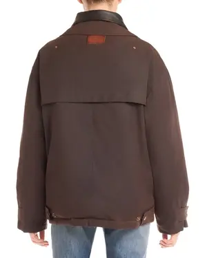 Acne Studios Leather Trim Field Jacket
