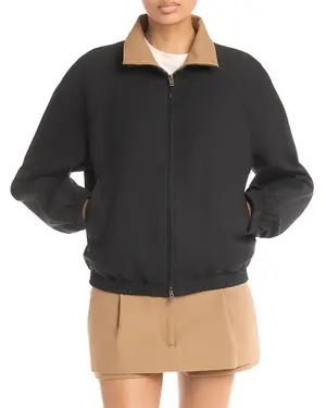 Acne Studios Stand Collar Zip-up Jacket - Black