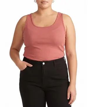 Universal Standard Plus Cloud Rib Tank - Terracotta