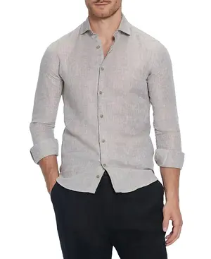 MOEVA James Linen Shirt - Grey