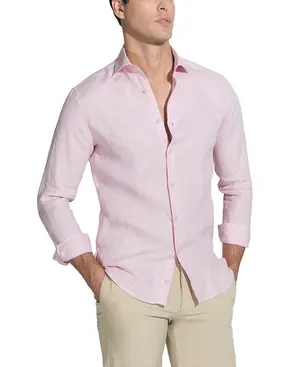MOEVA James Linen Shirt - Pink