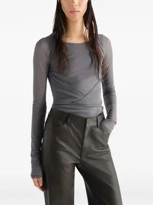 LEMAIRE Ballerina Knotted Top - Grey