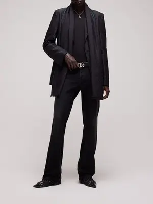Gucci Wool And Silk Blend Scarf