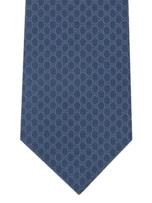 Gucci Gg Jacquard Silk Neck Tie