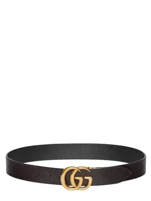 Gucci Reversible Gg Leather Belt