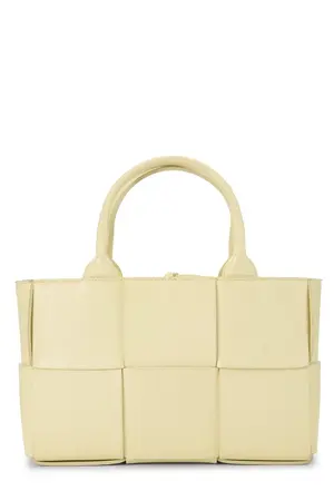 Bottega Veneta Calfskin Maxi Intrecciato Arco Tote - Yellow