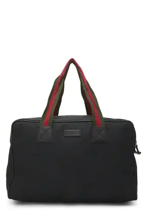 Gucci Gg Canvas Soft Web Carry On Duffle