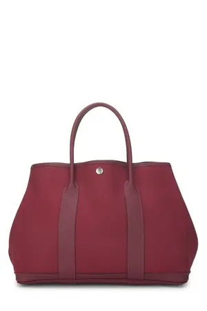 Hermès Toile Garden Party 36 Tote Bag - Red