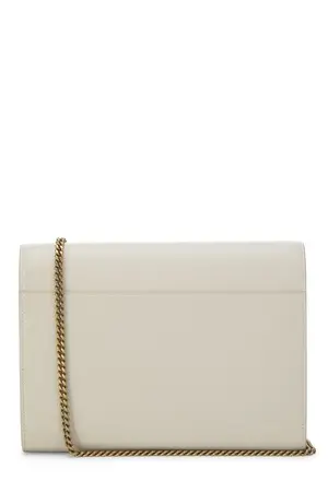 Saint Laurent Grainy Leather Cassandra Wallet On Chain