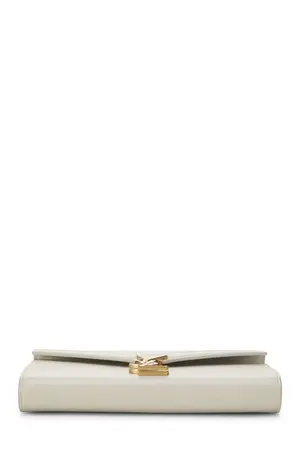 Saint Laurent Grainy Leather Cassandra Wallet On Chain