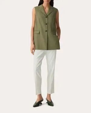 Theory Washed Twill Vented Vest