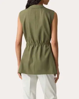 Theory Washed Twill Vented Vest