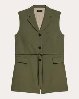 Theory Washed Twill Vented Vest