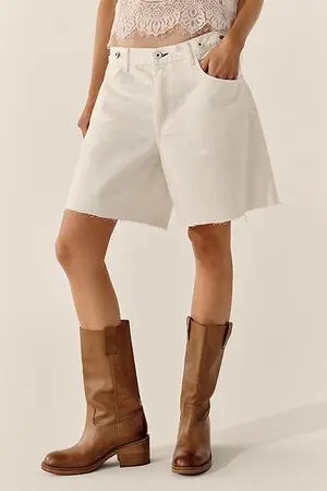 ASKK NY Pony Cotton Wide-leg Shorts