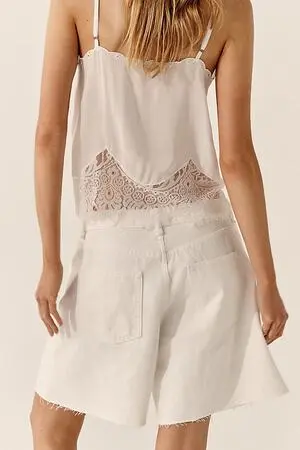 ASKK NY Pony Cotton Wide-leg Shorts