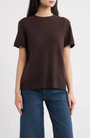 DL1961 Cashmere Knit T-shirt - Brown