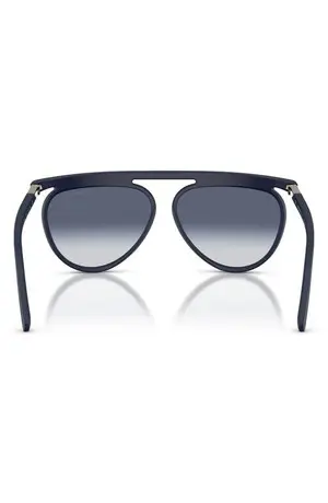 ARMANI Pilot Sunglasses - Matte Blue/grey Gradient
