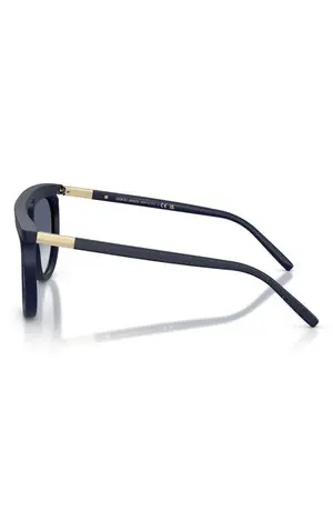 ARMANI Pilot Sunglasses - Matte Blue/grey Gradient