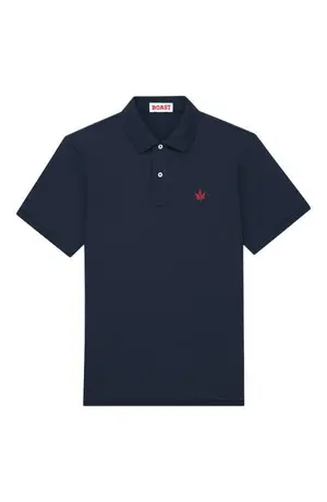 Boast 1983 Classic Pique Polo - Navy Red