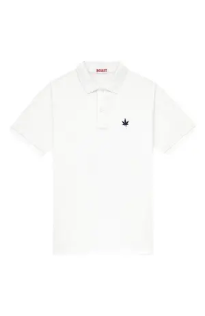 Boast 1983 Classic Pique Polo - White Navy