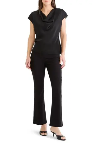 NIC+ZOE Day Gloss Drape Neck Top