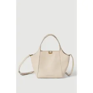 Brunello Cucinelli Sartorial Small Bucket Bag In Soft Grained Leather - Ivory