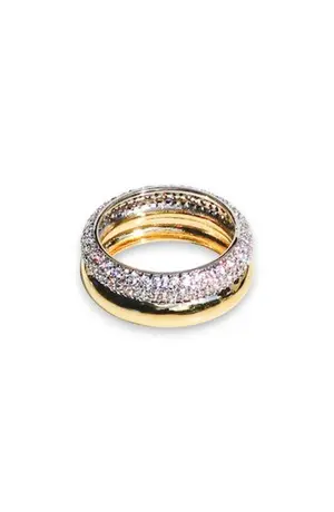NATIVE GEM Double Donut Ring - Gold